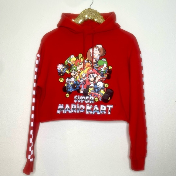 Forever 21 | Tops | Forever 2 Super Nintendo Mario Kart Graphic Crop ...